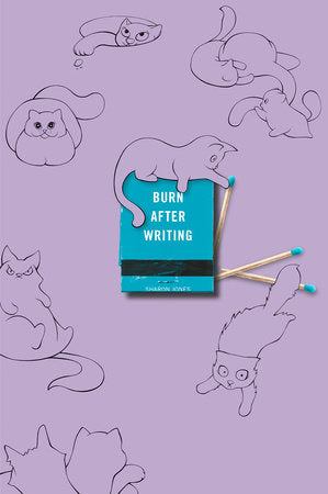 Burn After Writing (Purple with Cats) | Journal